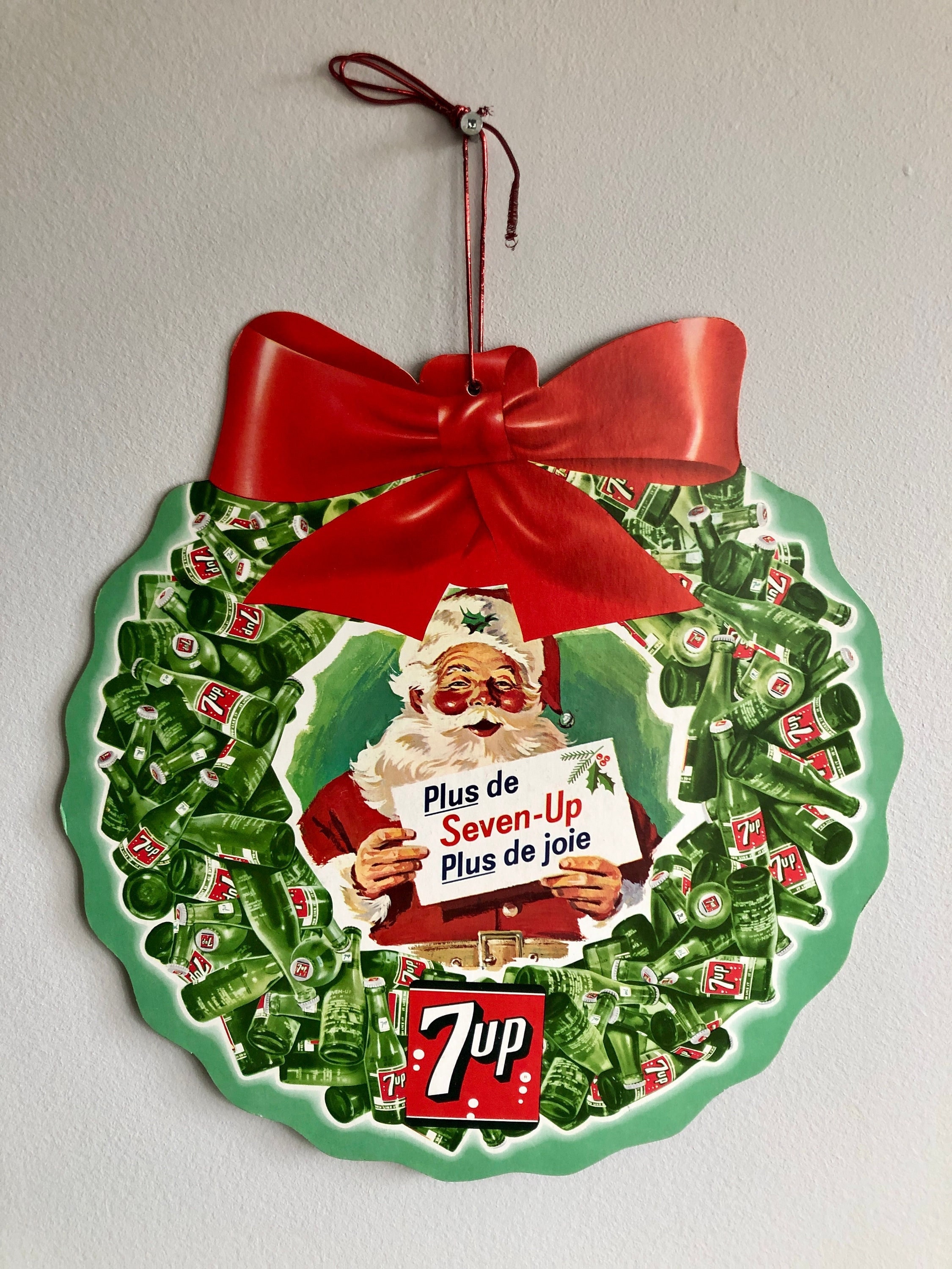 Vintage 7up Cardboard Christmas From the 1950s - 7up Cardboard ...