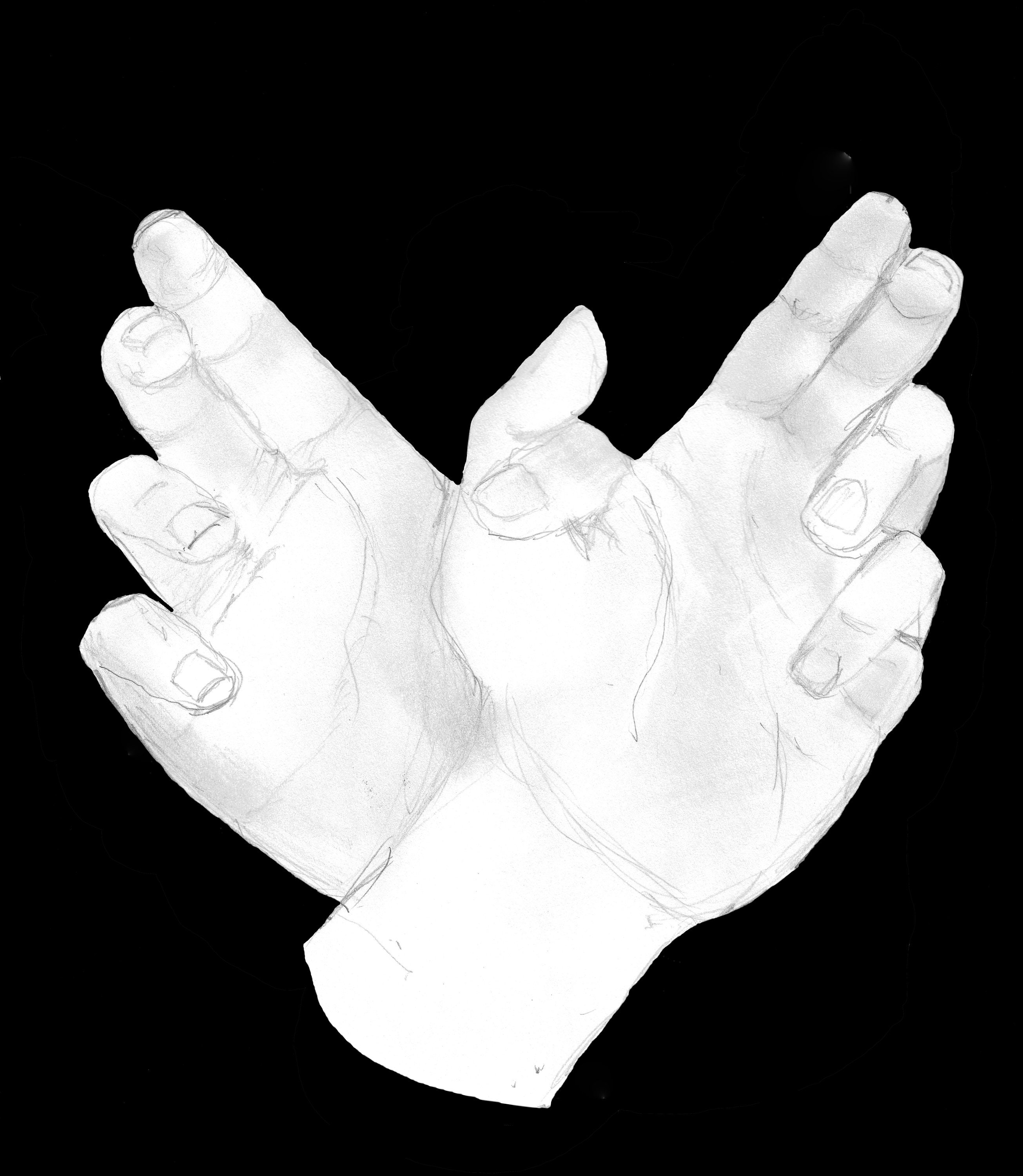 Vintage Hand Drawing / Sketch of Hands / Dreamer's Hands Sketch ...