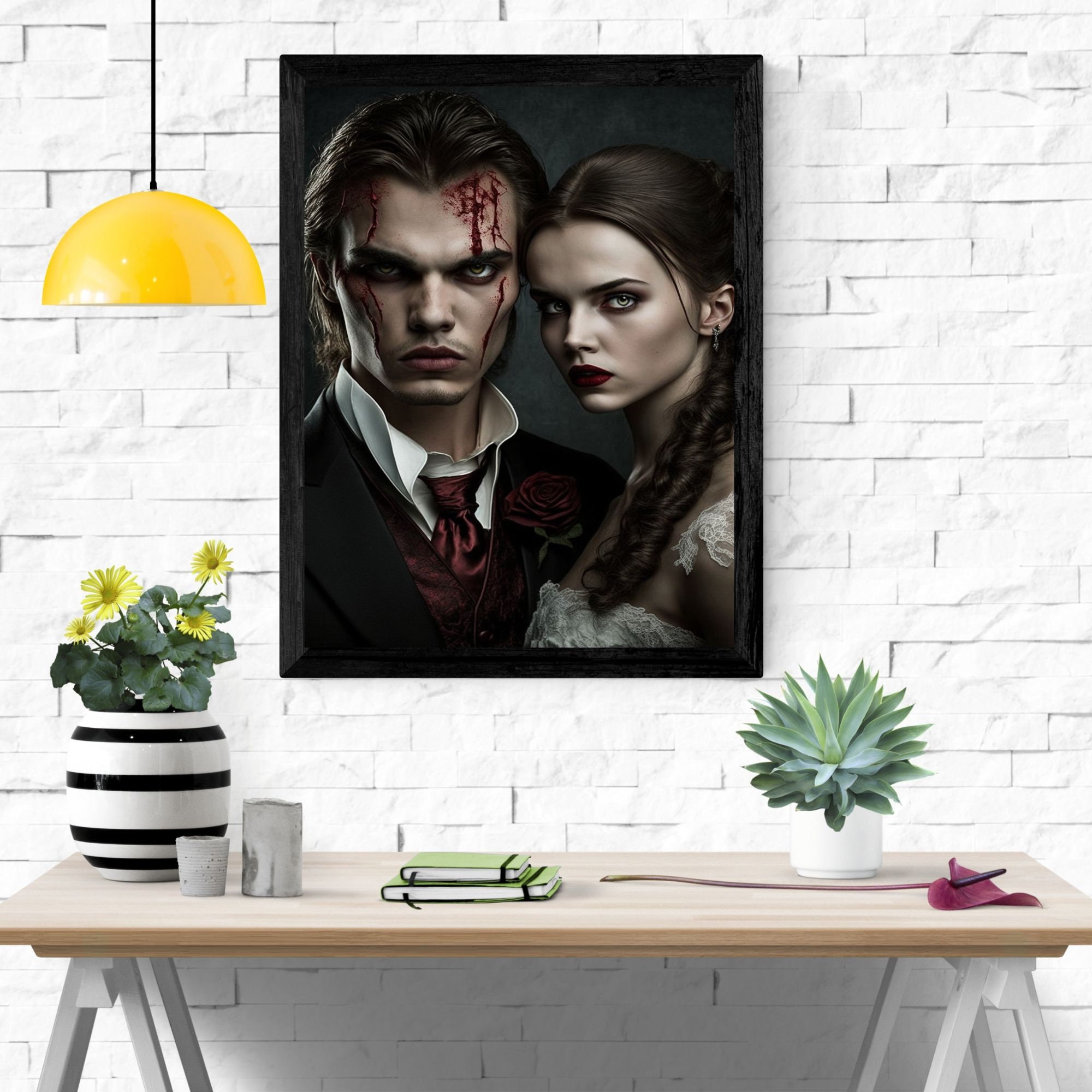 Printable Vampire Art - Digital Prints Download - Vintage Gothic Home ...