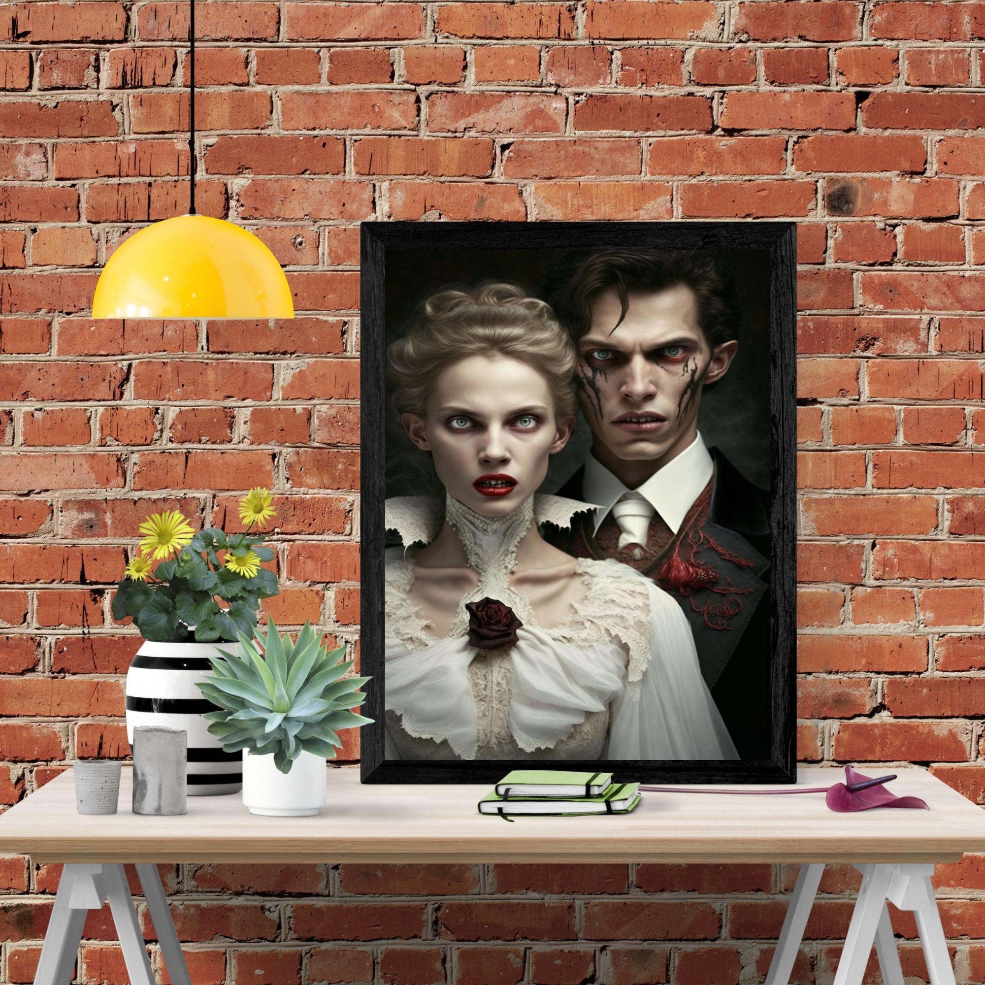 Printable Vampire Art Digital Prints Download Vintage Gothic Home Decor ...