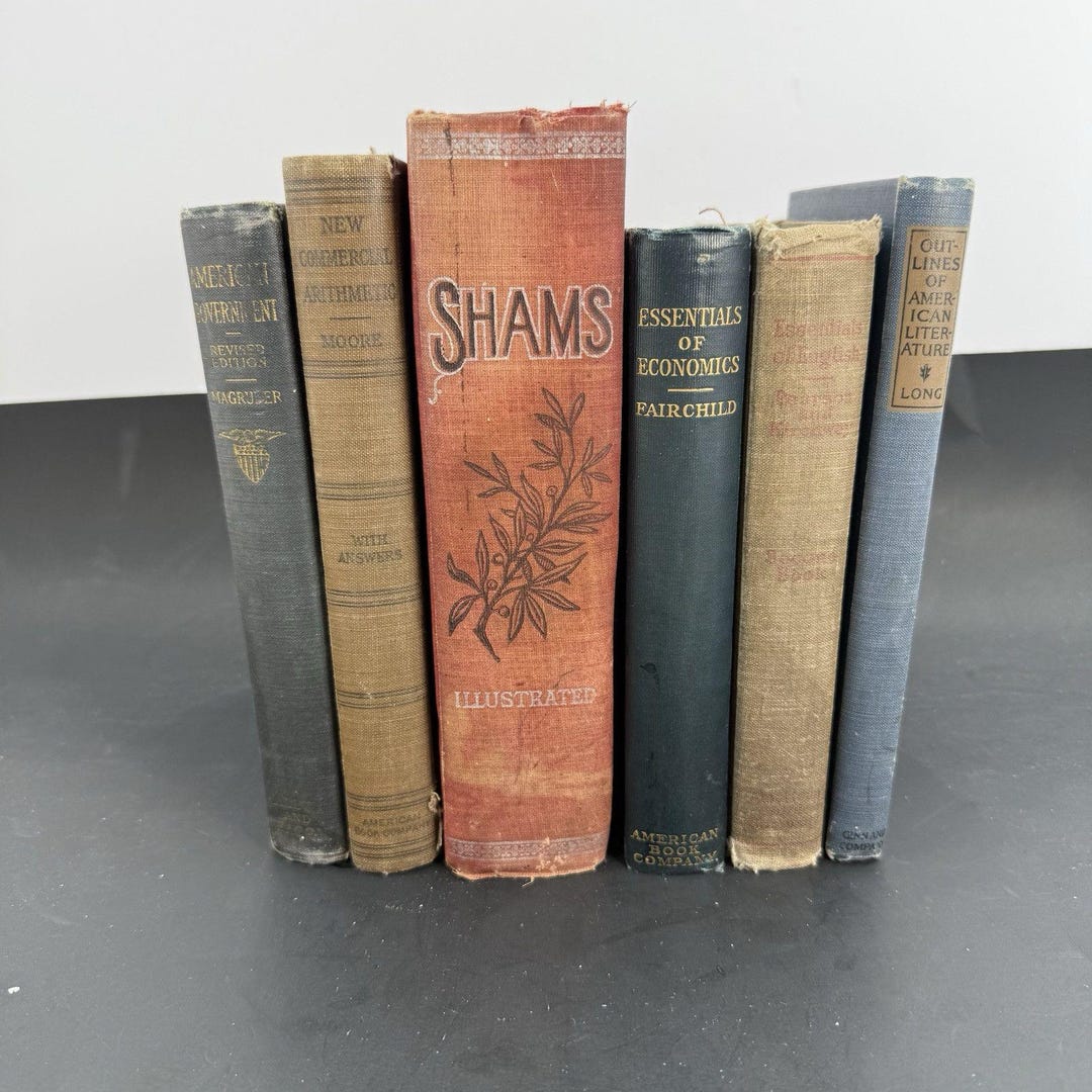 Antique Book Lot of 6 Early 1900 Late 1800s Rare Beautiful Books - Etsy