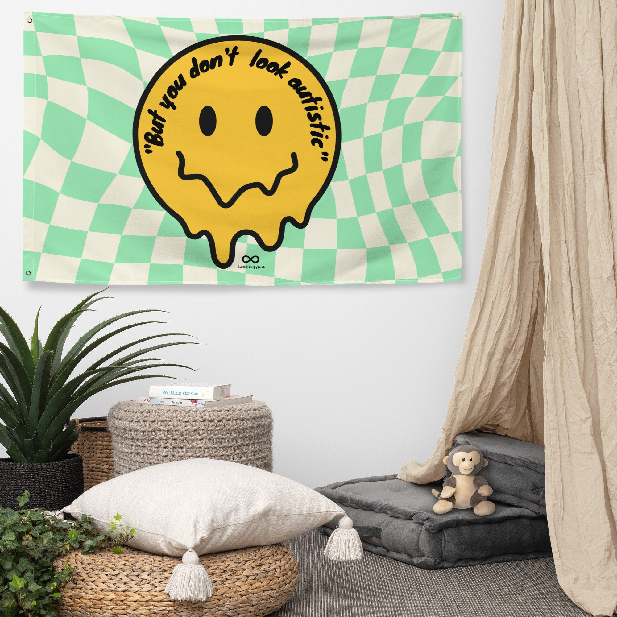 The ORIGINAL but You Don't Look Autistic Flag/tapestry - Etsy