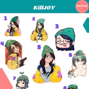 Valorant Killjoy Sticker / Valorant Agent Sticker / Killjoy Sticker ...