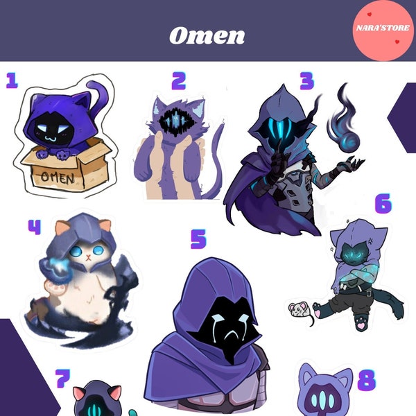 Valorant Omen Sticker - Etsy