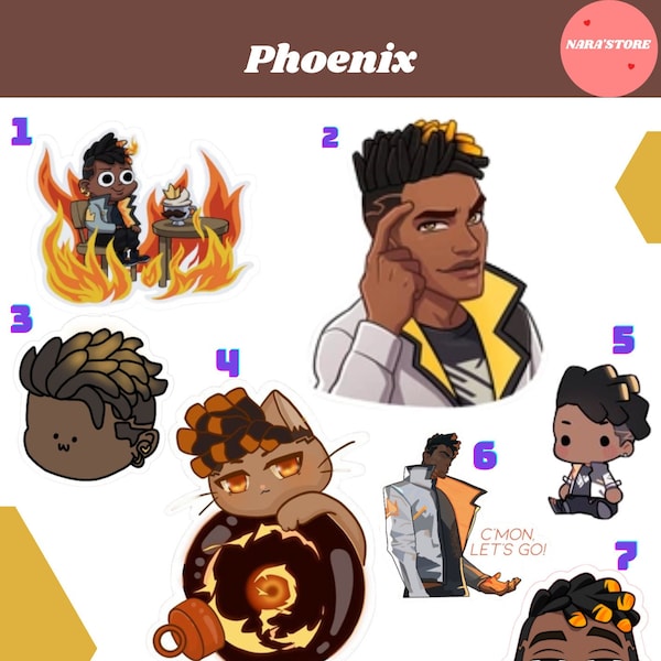 Valorant Phoenix Sticker - Etsy Ireland