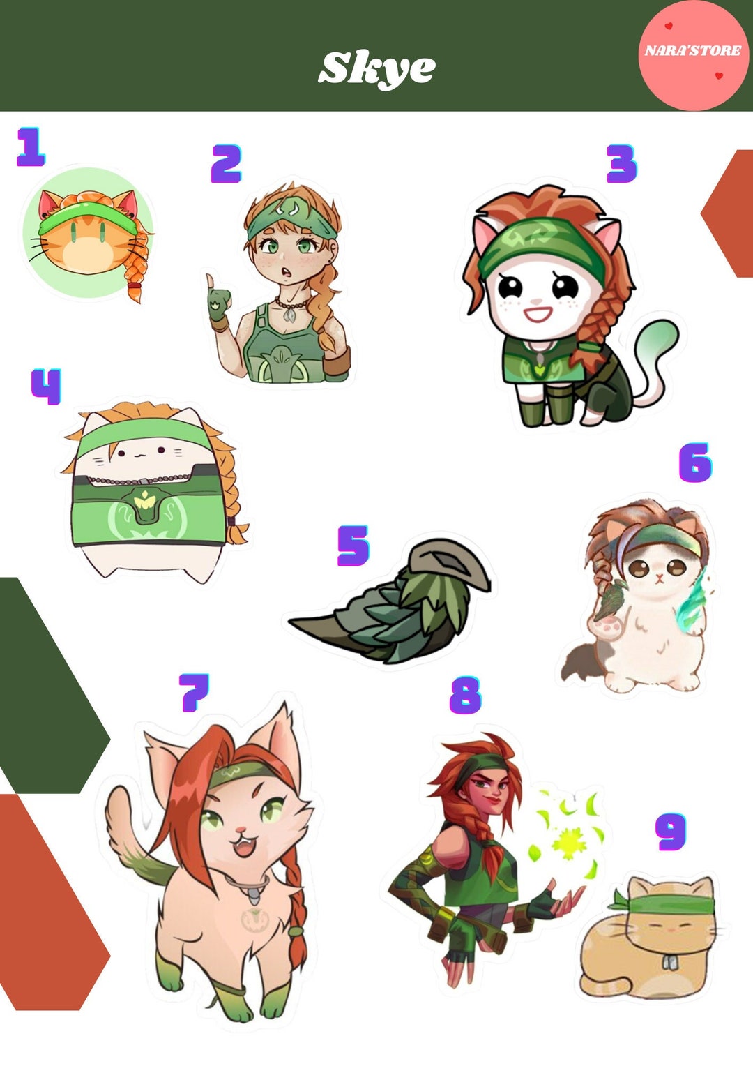 Skye Pack STICKER VALORANT Meme - Etsy