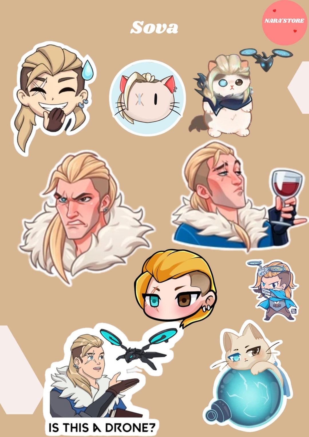 Sticker SOVA VALORANT - Etsy