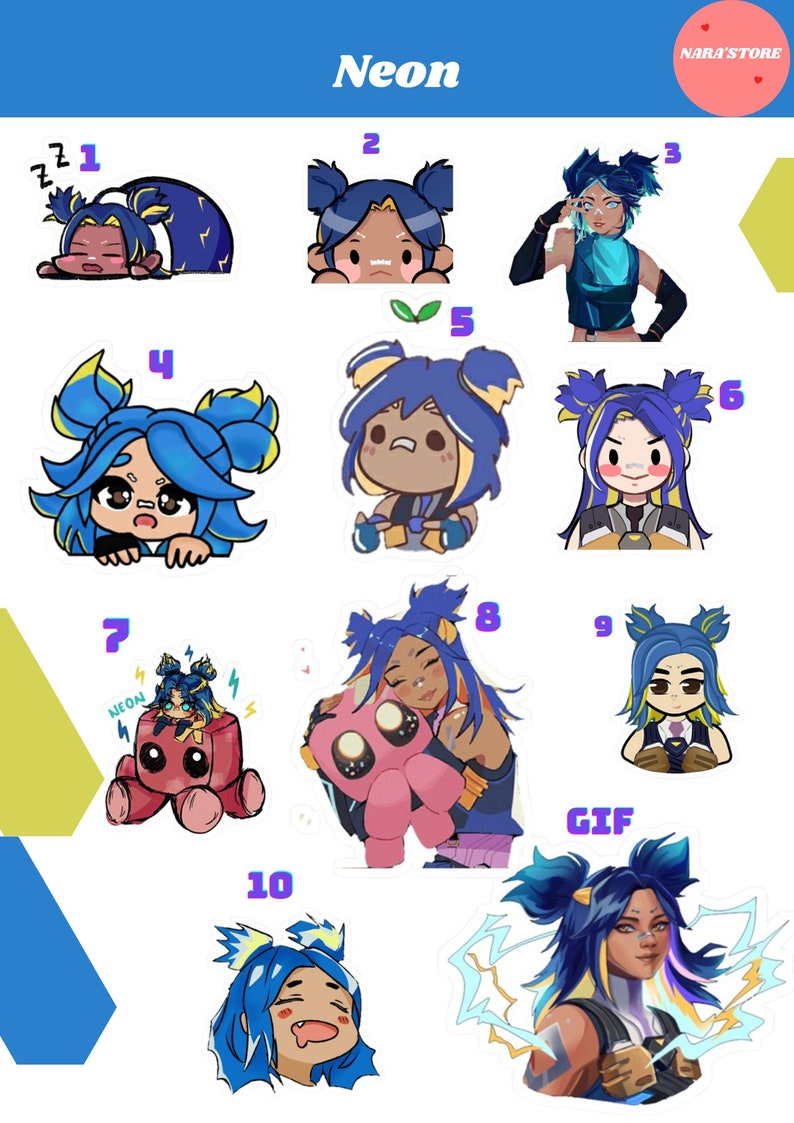 NEON VALORANT STICKER Pack - Etsy