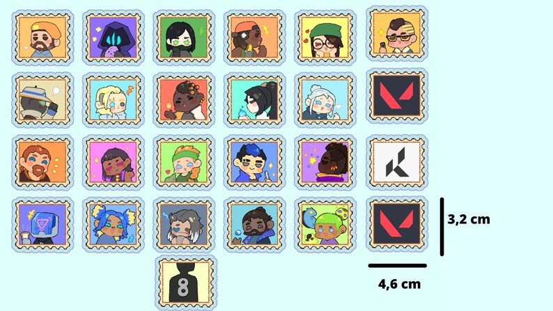 Timbre Valorant geeko,viper, Brimstone, Sage, Yoru,astra,reyna,breach ...