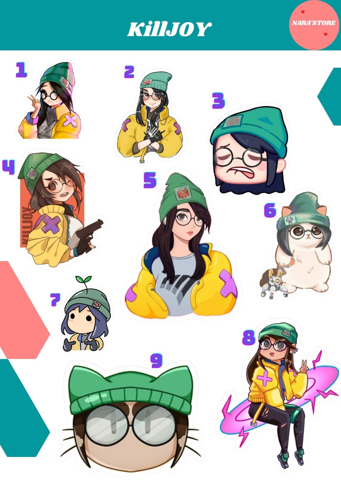 Valorant Killjoy Sticker / Valorant Agent Sticker / Killjoy Sticker ...