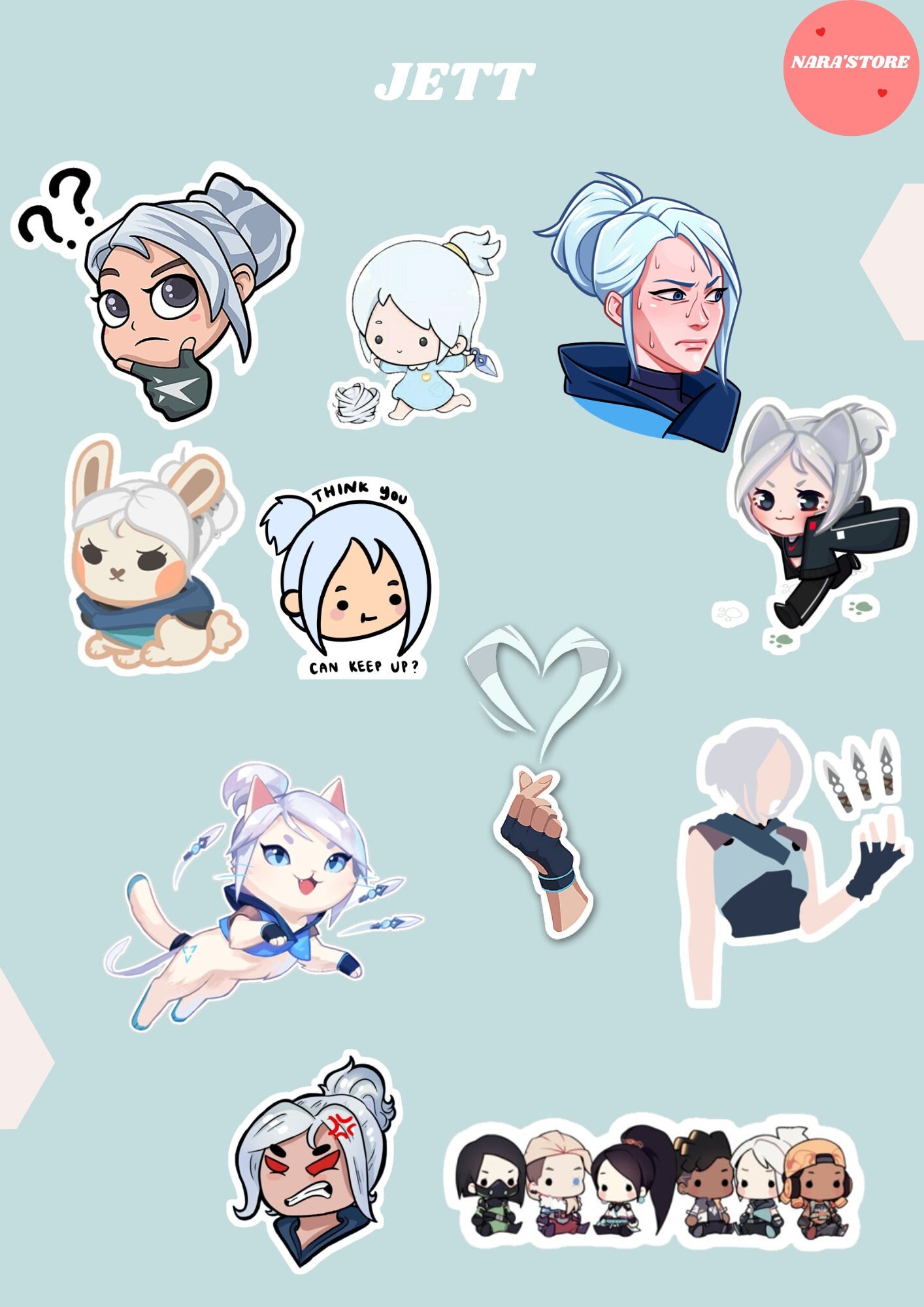 JETT VALORANT Pack jett sticker jett - Etsy Portugal