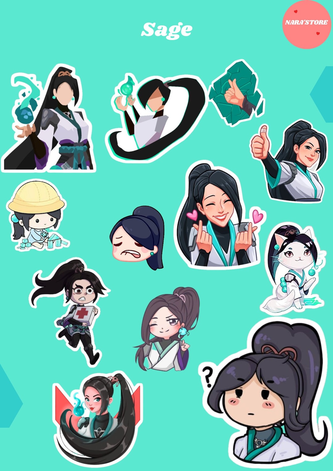 PACK SAGE Sticker VALORANT Meme - Etsy