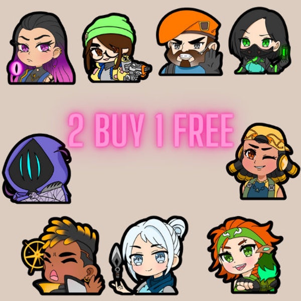 Valorant Agent Stickers - Etsy