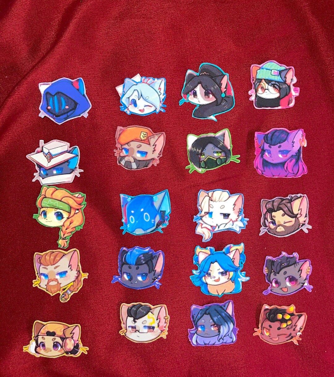 Valorant Sticker omen, Jett, Sage, Kj, Cypher, Brimstone, Viper, Reyna ...