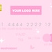 Pink Credit Card Business Card | Digital Download | Template | Fully ...