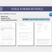 Yoga Forms Bundle, Editable Canva Templates, Forms for Yoga Teachers ...