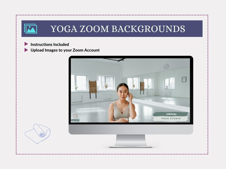Yoga Zoom Backgrounds, Yoga Themed Zoom Backdrops, Virtual Yoga Studio ...