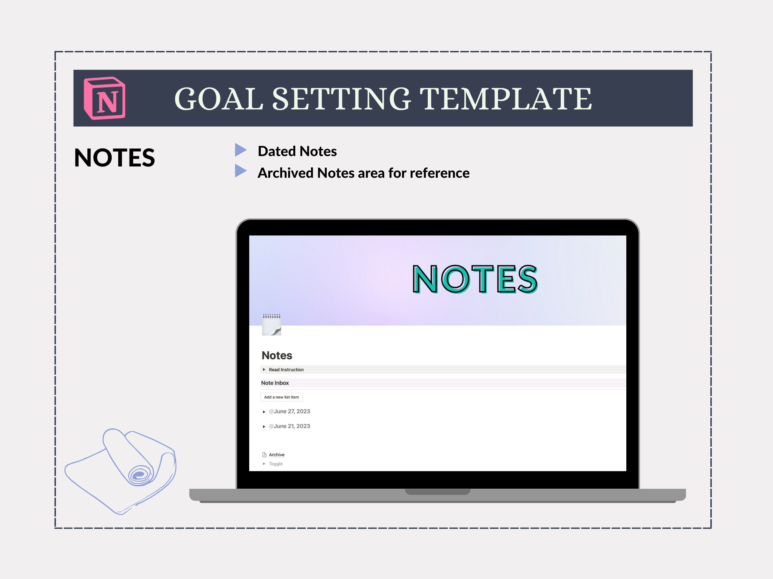 Notion Goal Setting Template, Notion Planner Template, Notion Life Goals and Vision Board ...
