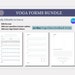 Yoga Forms Bundle, Editable Canva Templates, Forms for Yoga Teachers ...