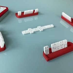 Travel Dominoes in Altoids Tin - Mini Domino Double Six With Tile Racks ...