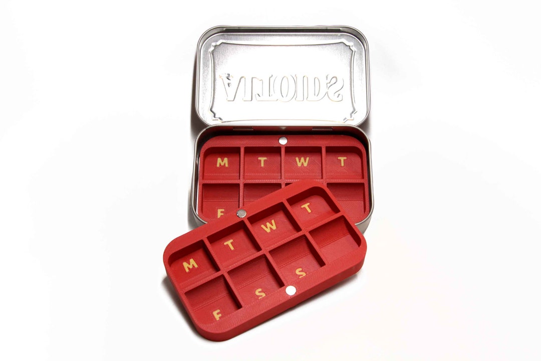 Altoids Tin Pill Storage Insert Ingenious Design for Organized ...