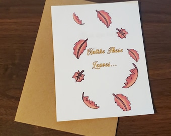 Fall Leaves Birthday Card Printable - Etsy
