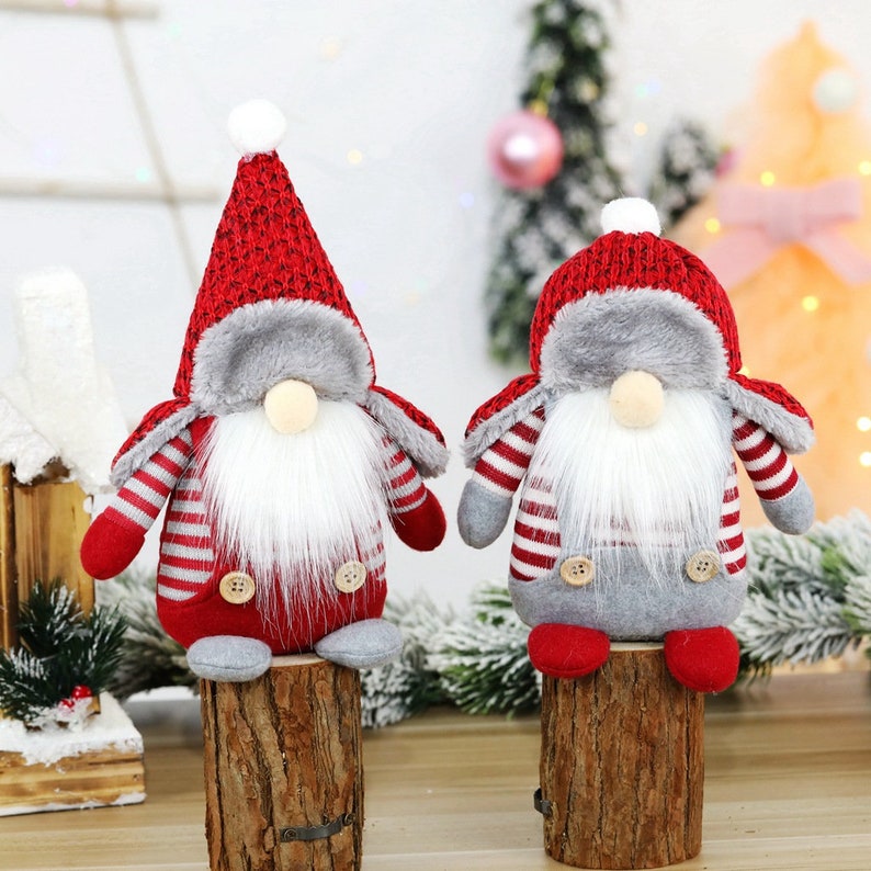 Pair of Gnomes Winter Gnomes , Holiday Decor , Scandinavian Nordic ...