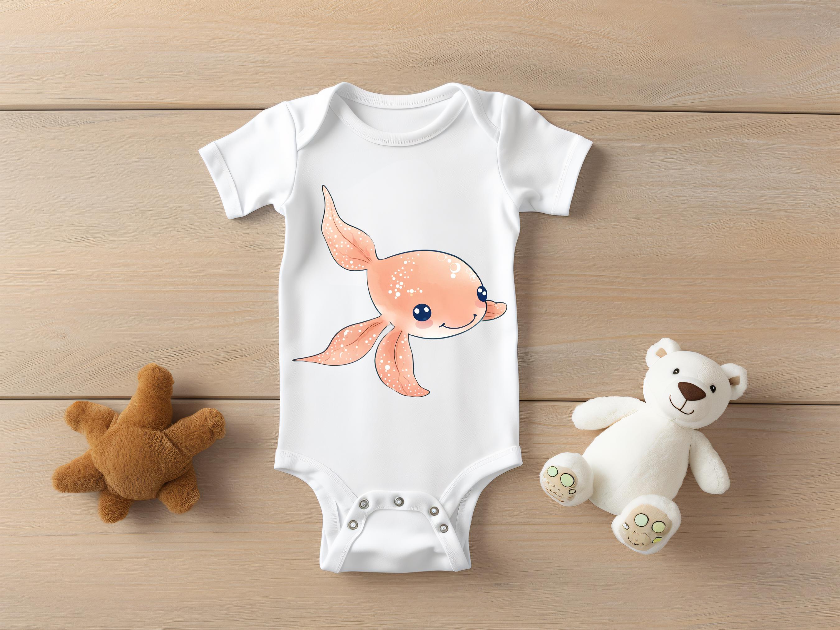 Watercolor Clipart, Cute Clipart. Baby Shower, Sea Animals, Underwater ...