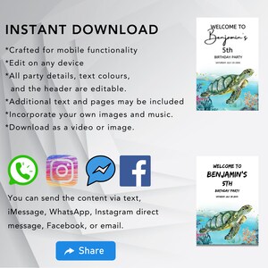 Turtles Themed Welcome Sign, Turtles Thank You Tags, Turtles Cake ...