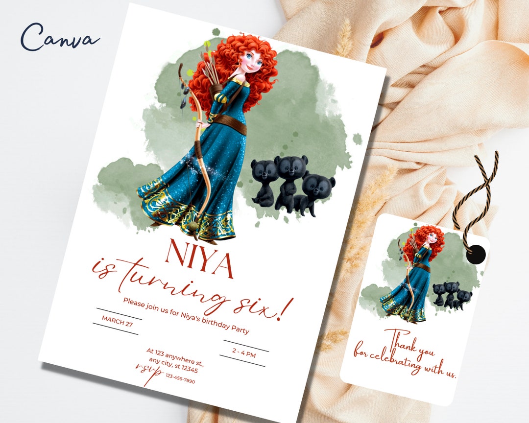 Plantilla editable de invitación de cumpleaños de Mérida, invitación de ...