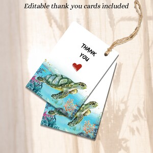 Turtles Themed Welcome Sign, Turtles Thank You Tags, Turtles Cake ...