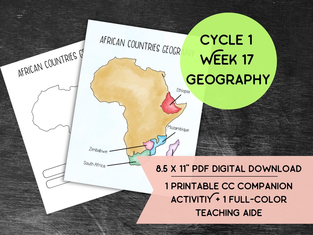 Classical Conversations Cycle 1 Week 17 Geography | African Countries ...