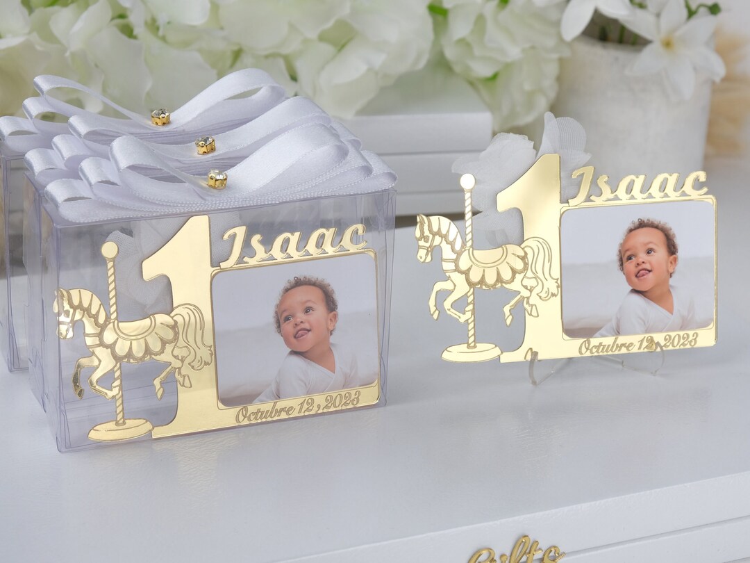 1st Birthday Picture Magnet Favors, Personalized First Birthday Magnet ...