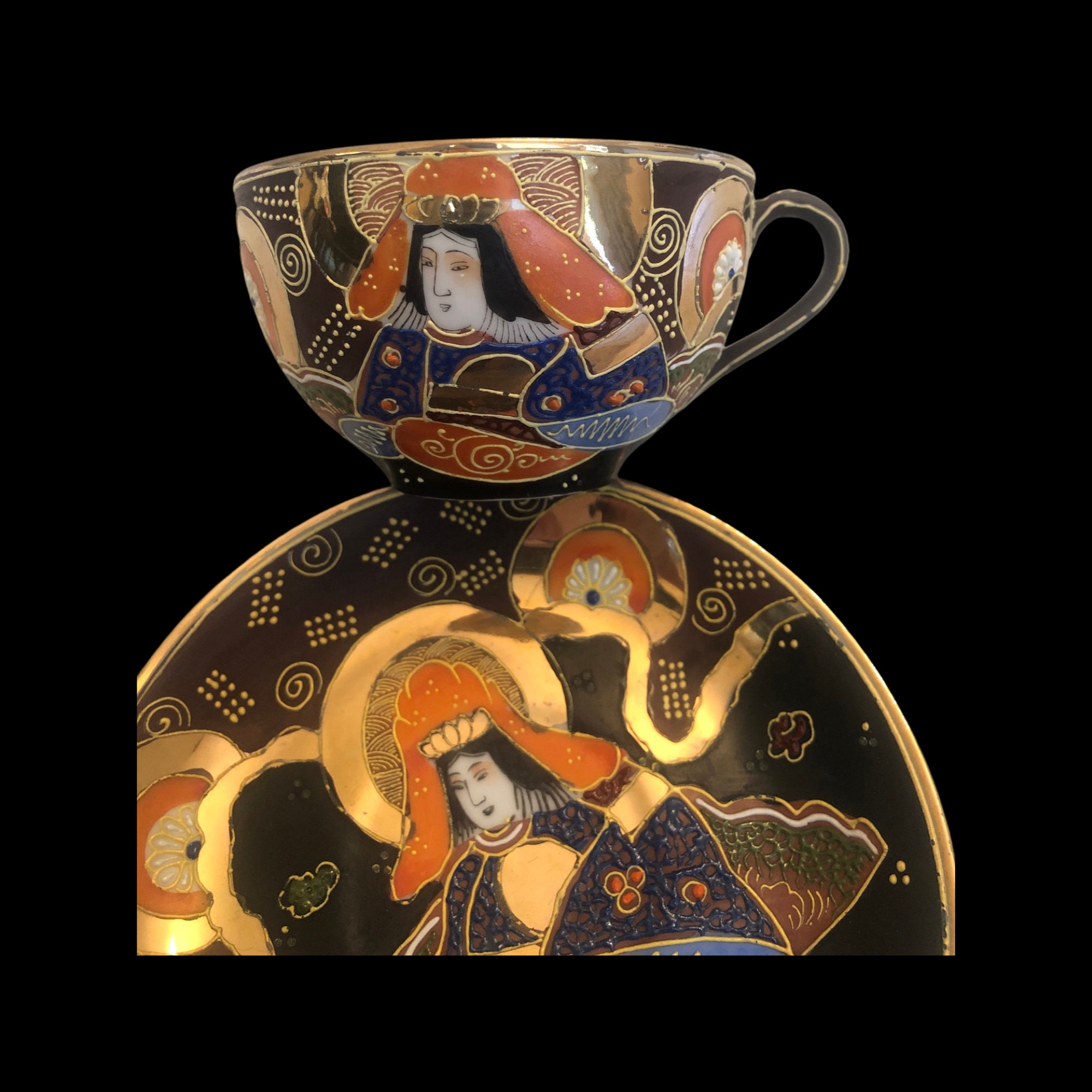 Handpainted Antique Japanese Tea Set Pre WWII Era in Stunning - Etsy