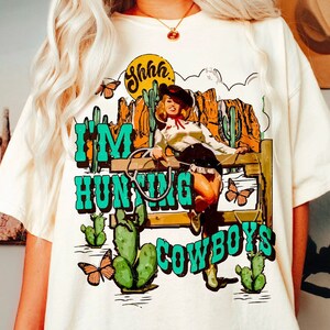 Retro Western Cowgirl Png, Shh I'm Hunting Cowboys Png, Western ...