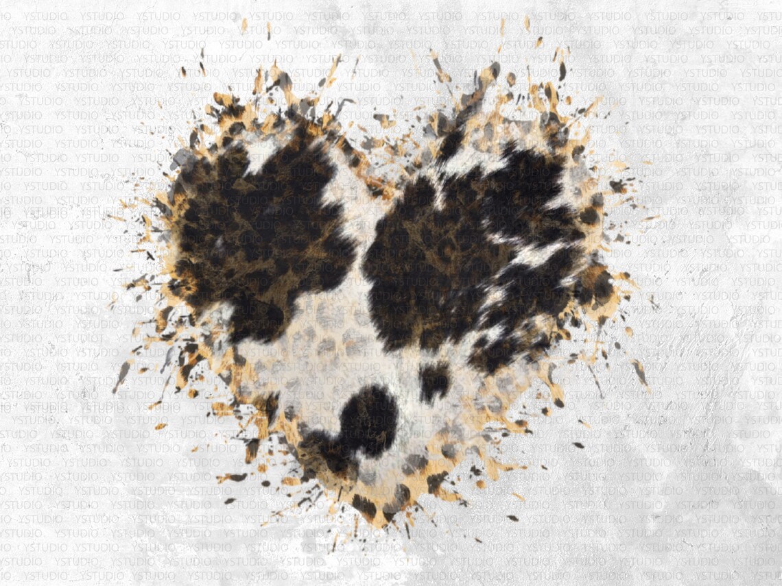 Cowhide Pattern Distressed Background Png Cowhide Png Bundle - Etsy