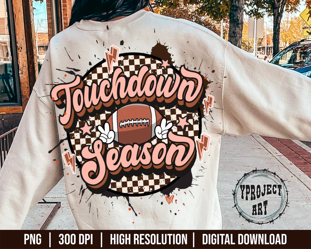 Football Touchdown Season Png, Football Game Day PNG, Vintage Football ...
