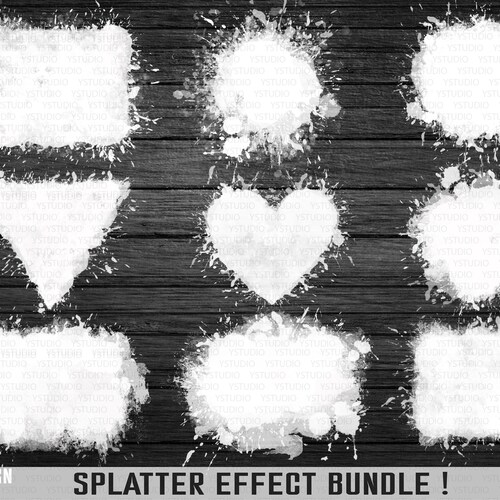 White Bleached Splatter Png File Bleach Effect Png Splash - Etsy