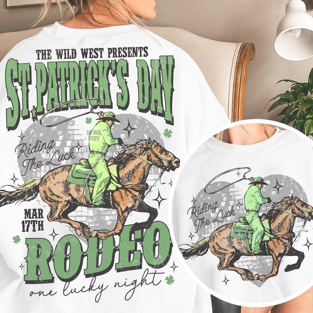 Western St Patrick’s Day PNG, Wild West Rodeo PNG, Vintage Western St ...