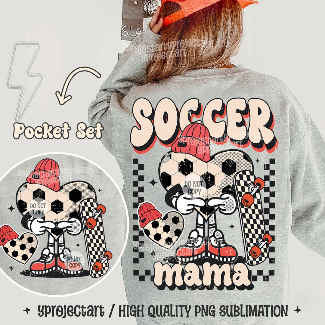 Retro Soccer Mama PNG, Groovy Soccer Sublimation Design, Soccer Vibes ...