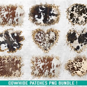 Cowhide Pattern Distressed Background Png, Cowhide Png Bundle, Cowhide ...