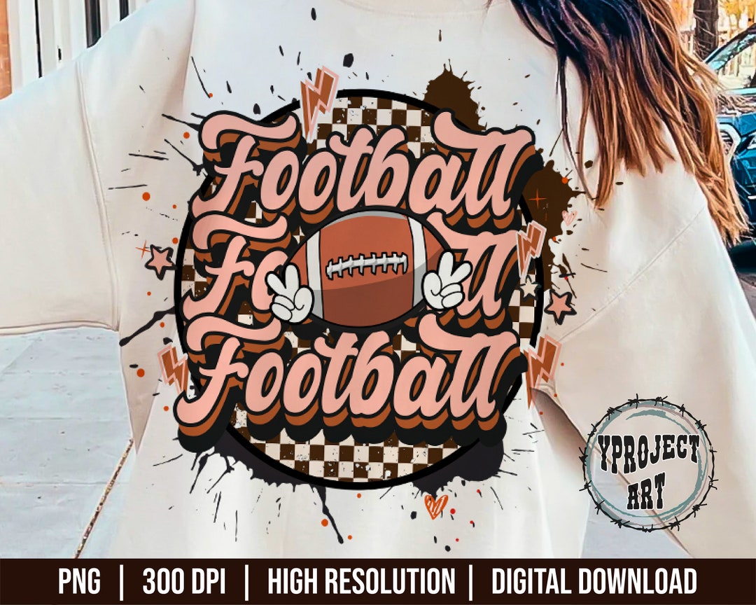 Football Season Png, Football Game Day PNG, Vintage Football Png ...