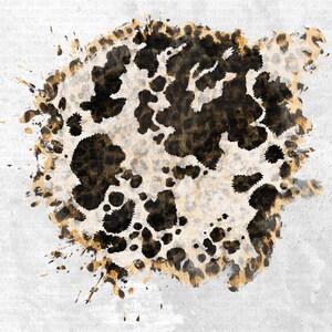 Cowhide Pattern Distressed Background Png, Cowhide Png Bundle, Cowhide ...