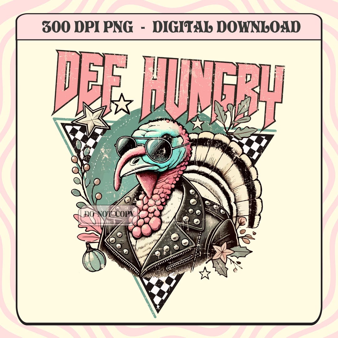 Kids Def Hungry PNG, Retro Thanksgiving Png, Trendy Thanksgiving ...