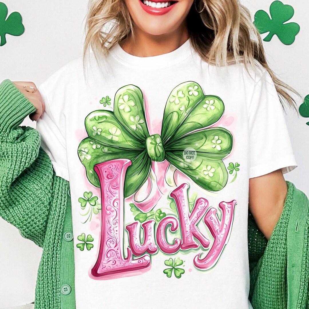 Chic Coquette Shamrock PNG for St. Patrick's Day | St. Patrick's Day ...