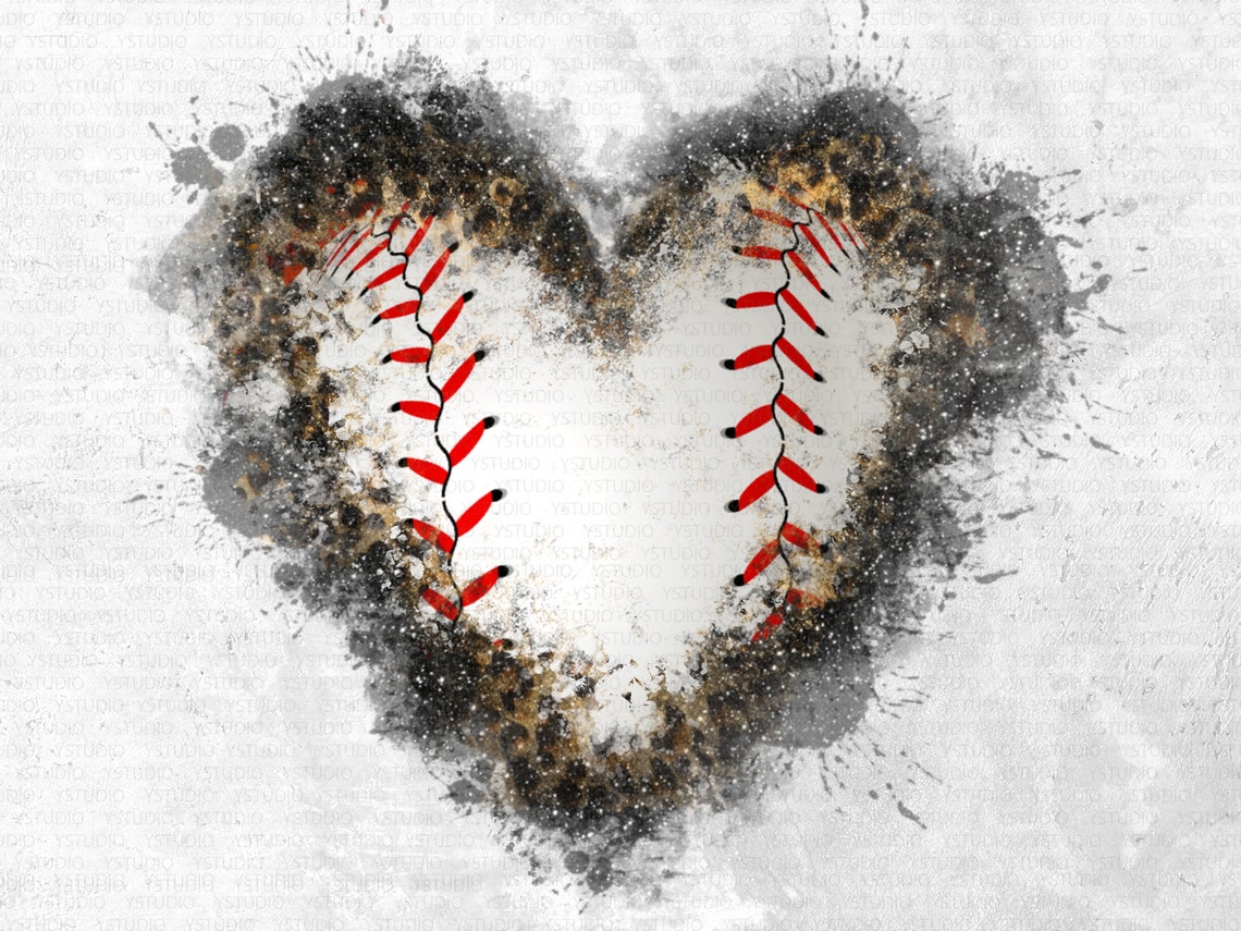 Leopard Baseball Background Png Distressed Baseball Cheetah - Etsy