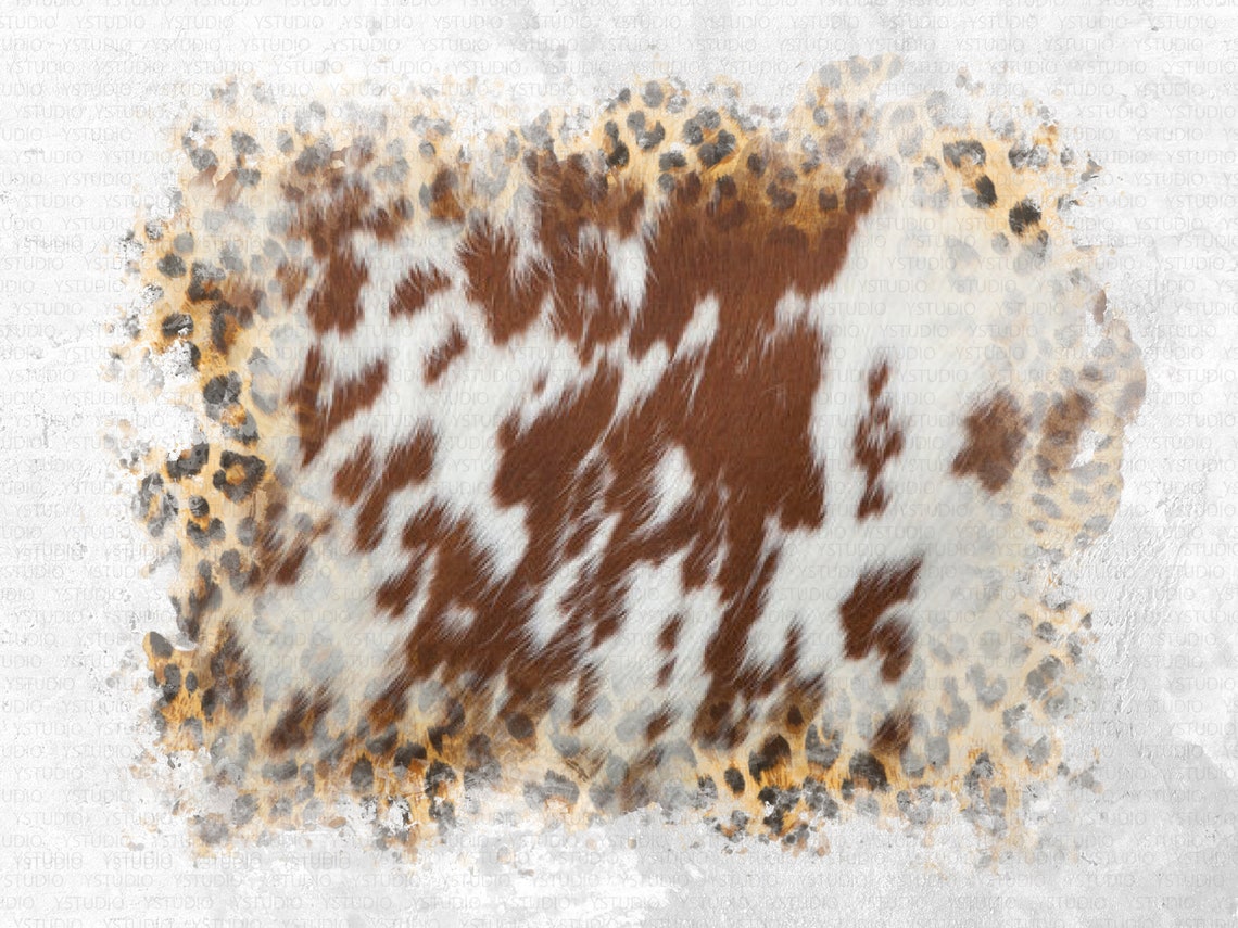 Cowhide Pattern Distressed Background Png Cowhide Png Bundle - Etsy