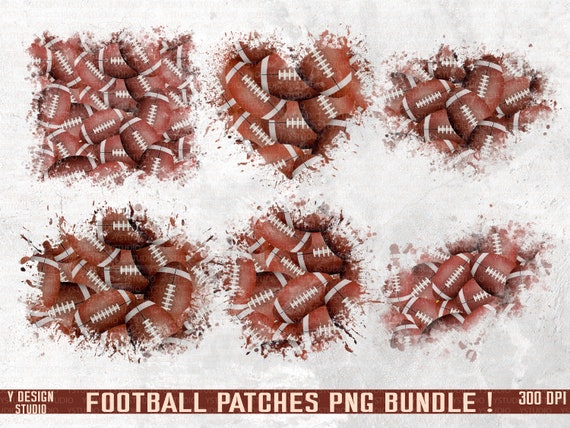 Football Sublimation Patches Png Distressed Football Splash - Etsy