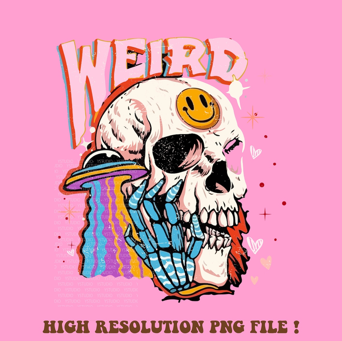 Retro Skull Sublimation Design Skull Png Skeleton Design - Etsy