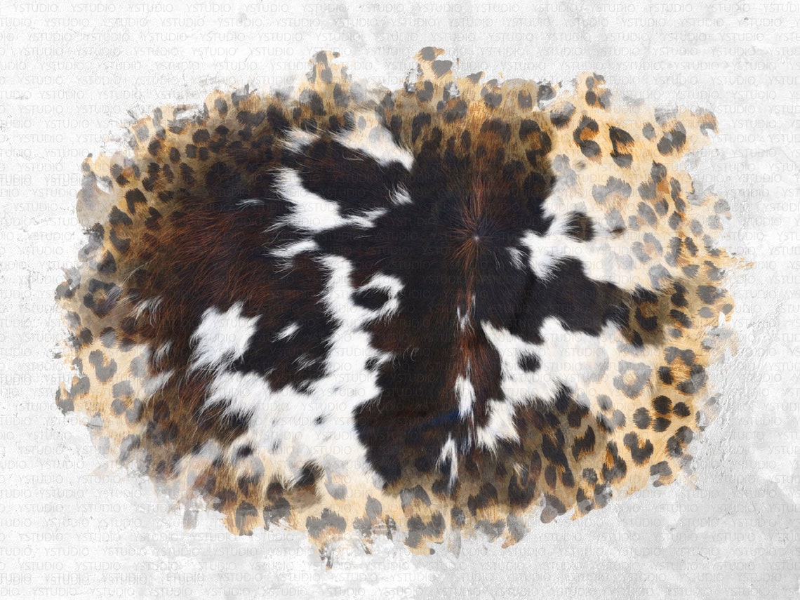 Cowhide Pattern Distressed Background Png Cowhide Png Bundle - Etsy